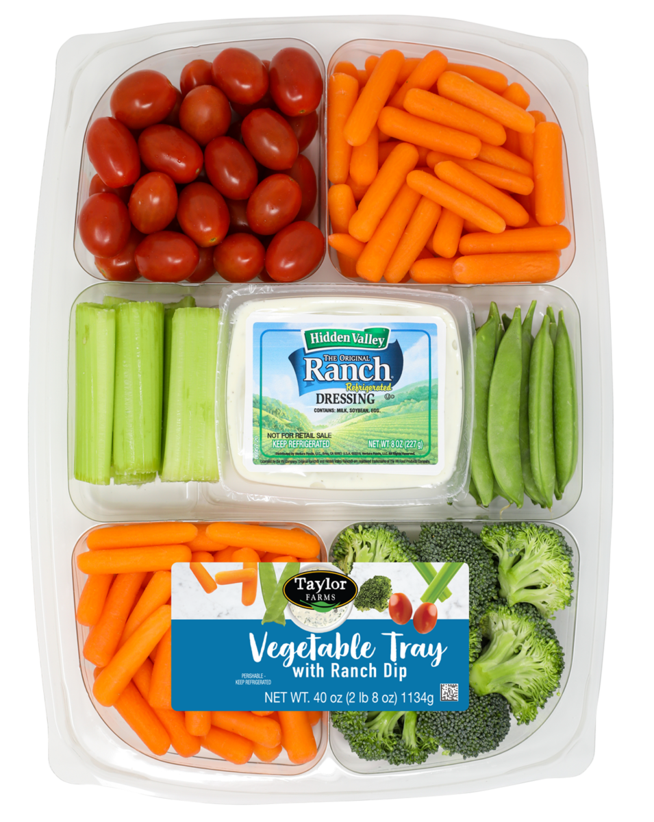Vegetable Tray Snap Peas-Hidden Valley Ranch - Taylor Farms