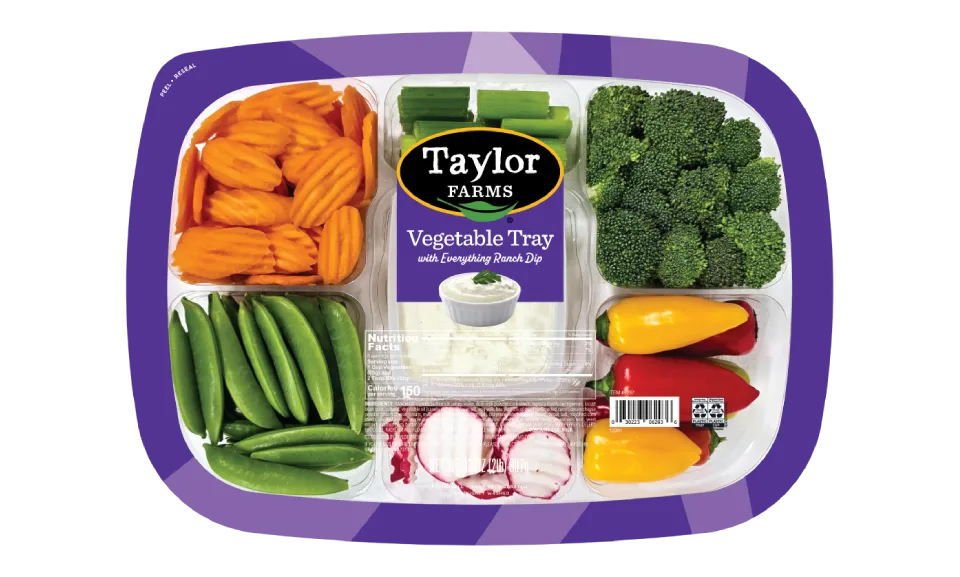 Vegetable Tray with Everything Ranch Dip - 32 oz | Taylor Farms