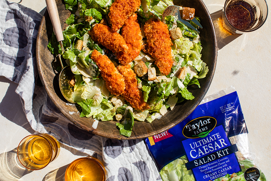 Hot Honey Chicken Caesar Salad | Taylor Farms
